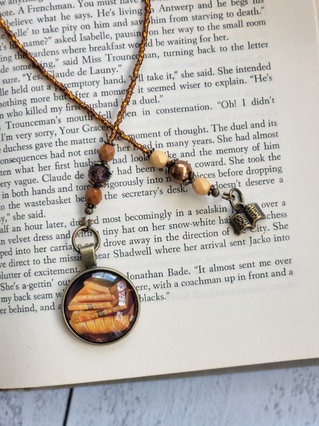 Book Themed Bookmark, Literary Book Mark, Reader Gift - Etsy