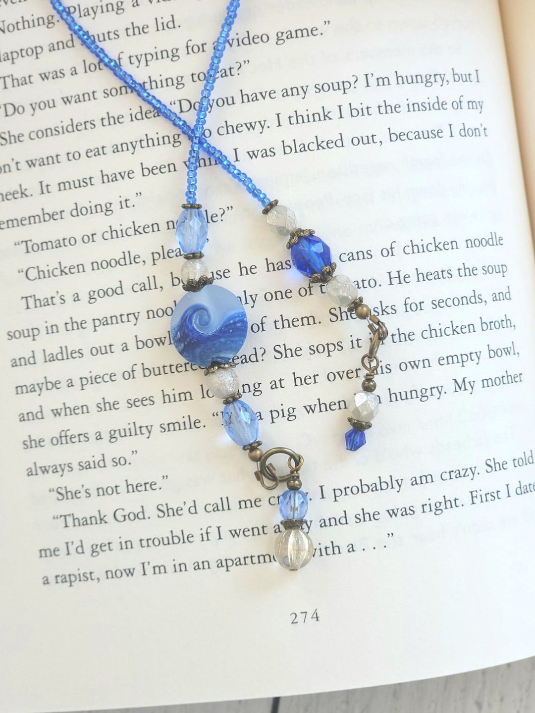 Mark Your Spot With This Stunning Glass Beaded Bookmark, Inspired by ...