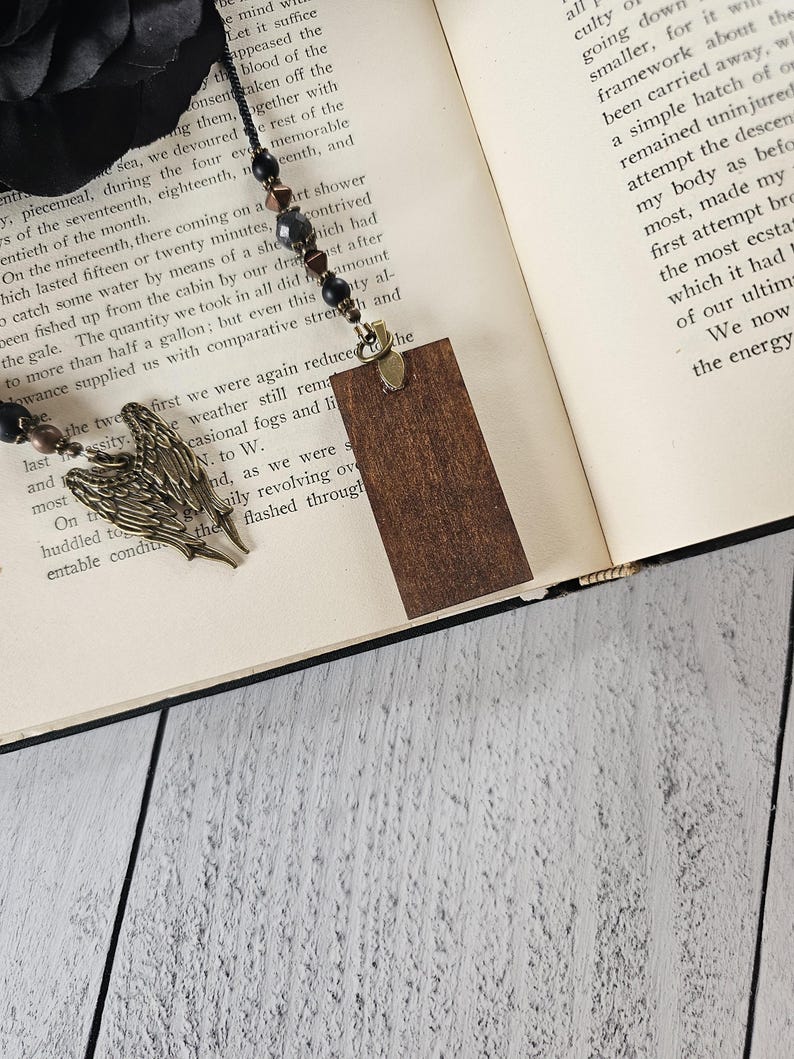 Archangel Bookmark, Concrete Angel, Gothic Grave Marker Bookmark ...
