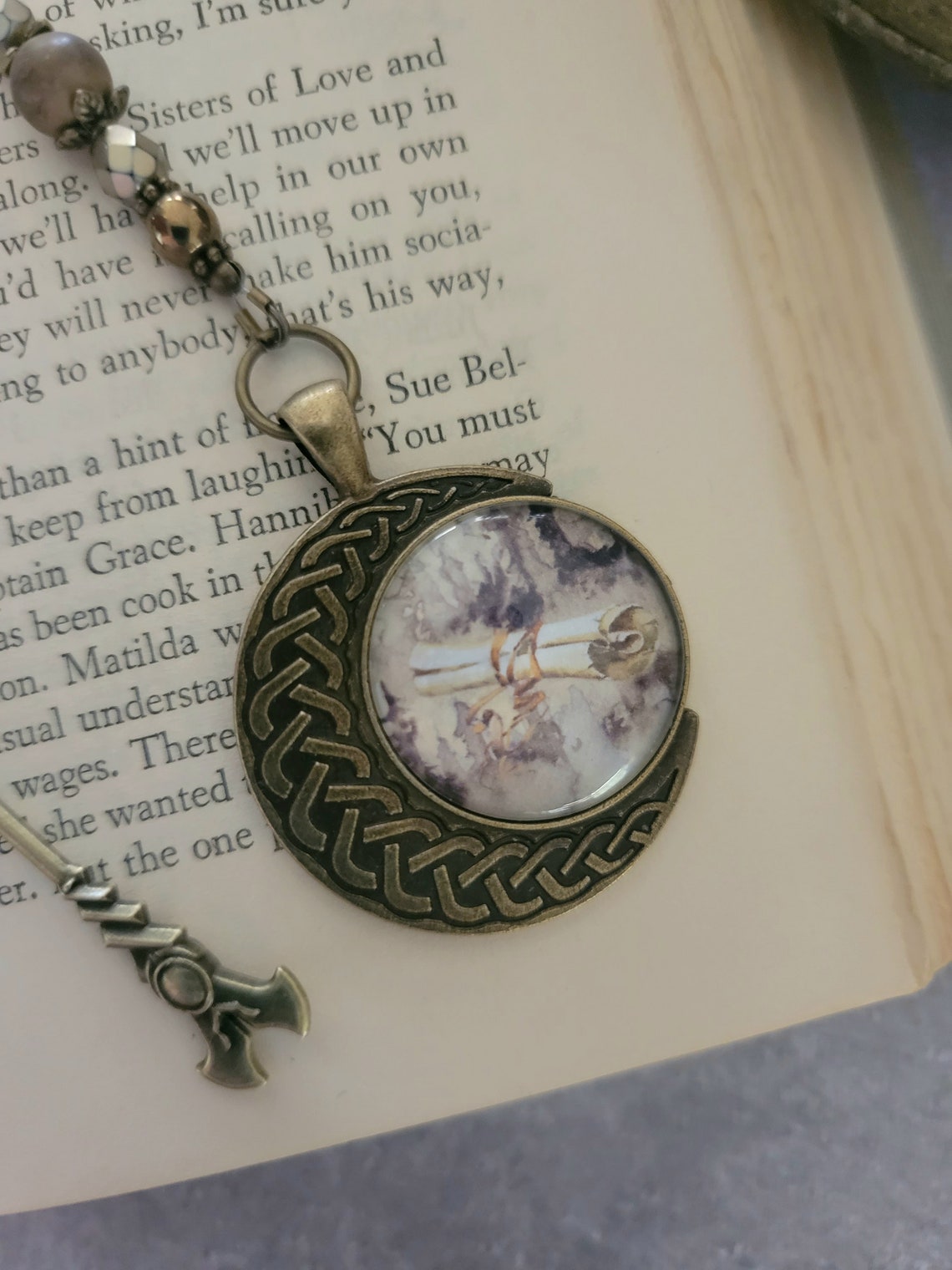 Scroll & Staff Bookmark: Fantasy RPG Gaming Gift - Etsy