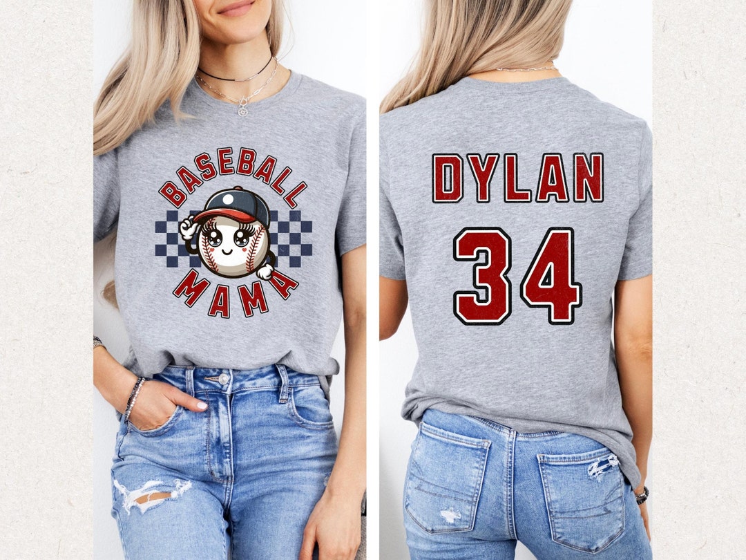 Custom Name Baseball Mama T-shirt, Personalized Sports Mom Shirt, Days ...
