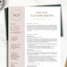 Resume Template Word, Monogram Resume, Modern Resume, Professional ...