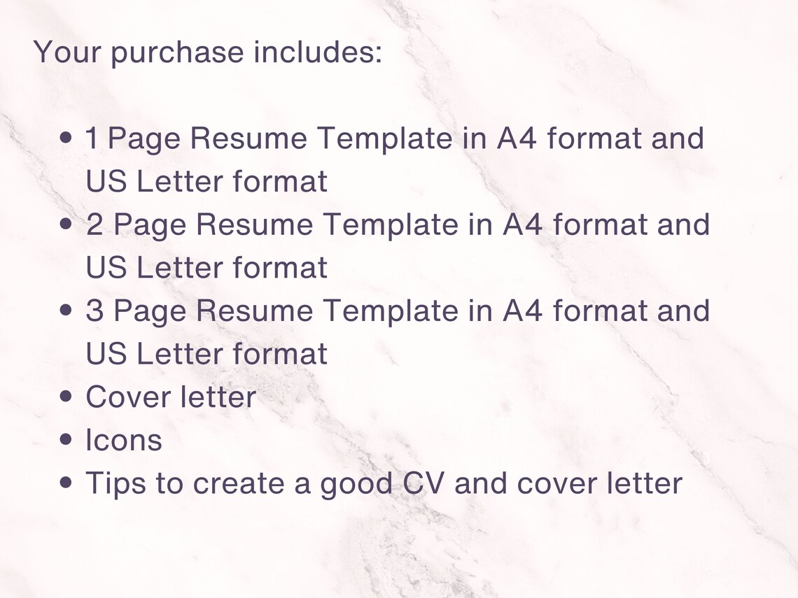 Resume Template Word, Monogram Resume, Modern Resume, Professional ...