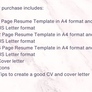 Resume Template Word, Monogram Resume, Modern Resume, Professional ...