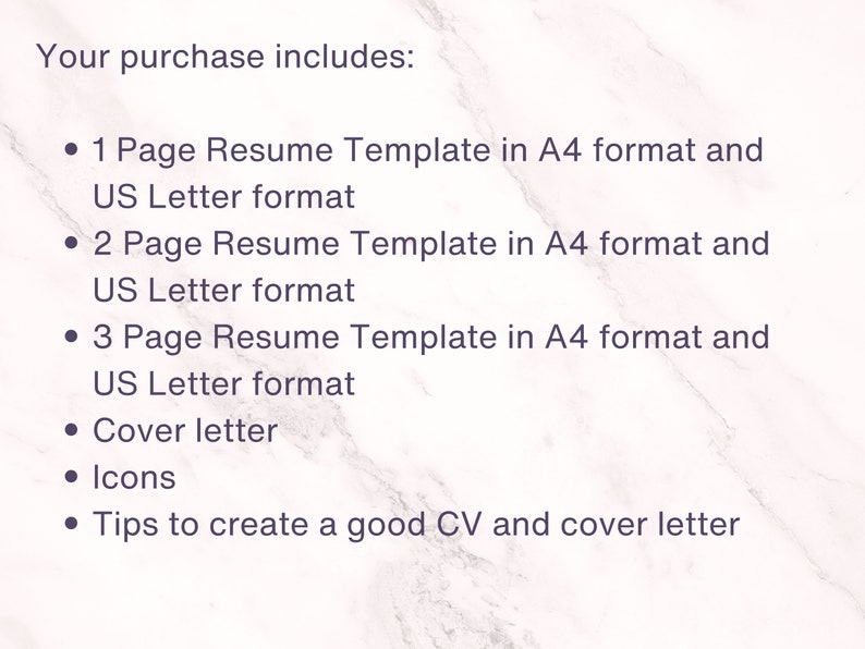 Resume Template Word, Monogram Resume, Modern Resume, Professional ...