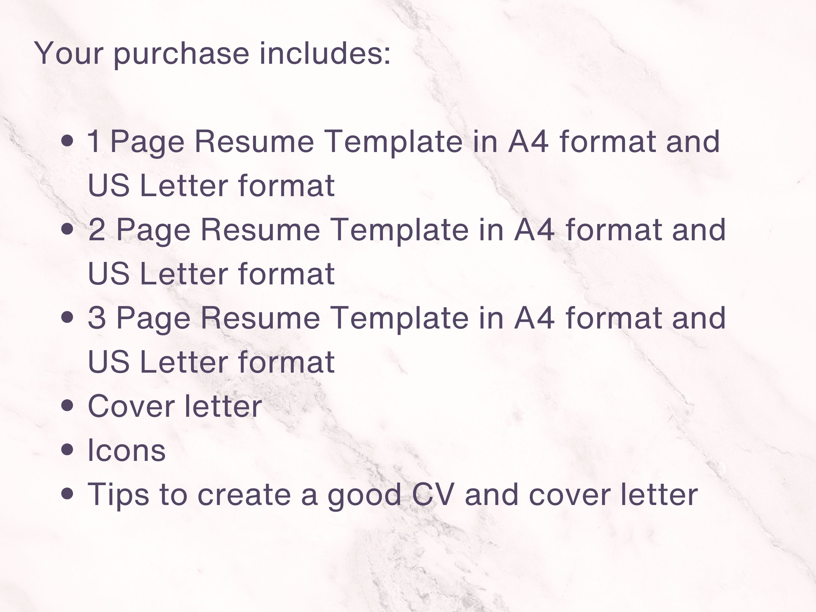 Resume Template Word, Monogram Resume, Modern Resume, Professional ...