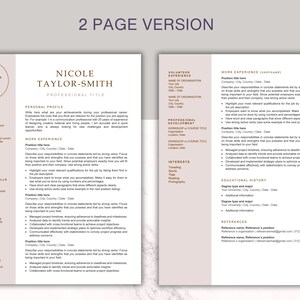 Resume Template Word, Monogram Resume, Modern Resume, Professional ...