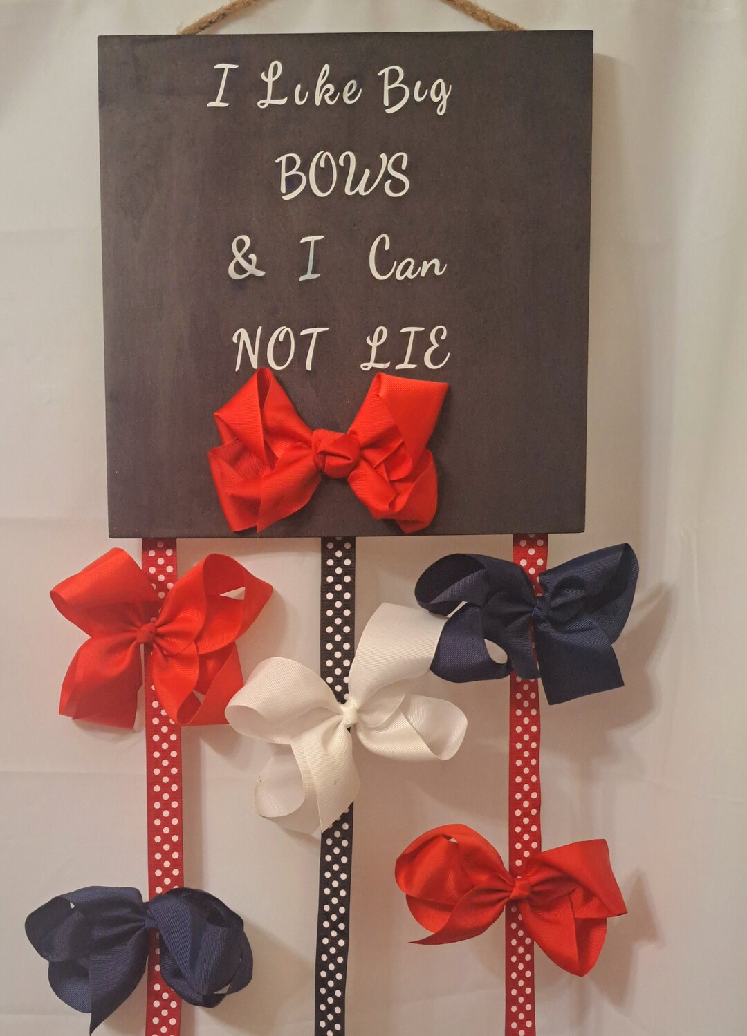 I Like Big Bows & I Can Not Lie Hair Bow Holder - Etsy