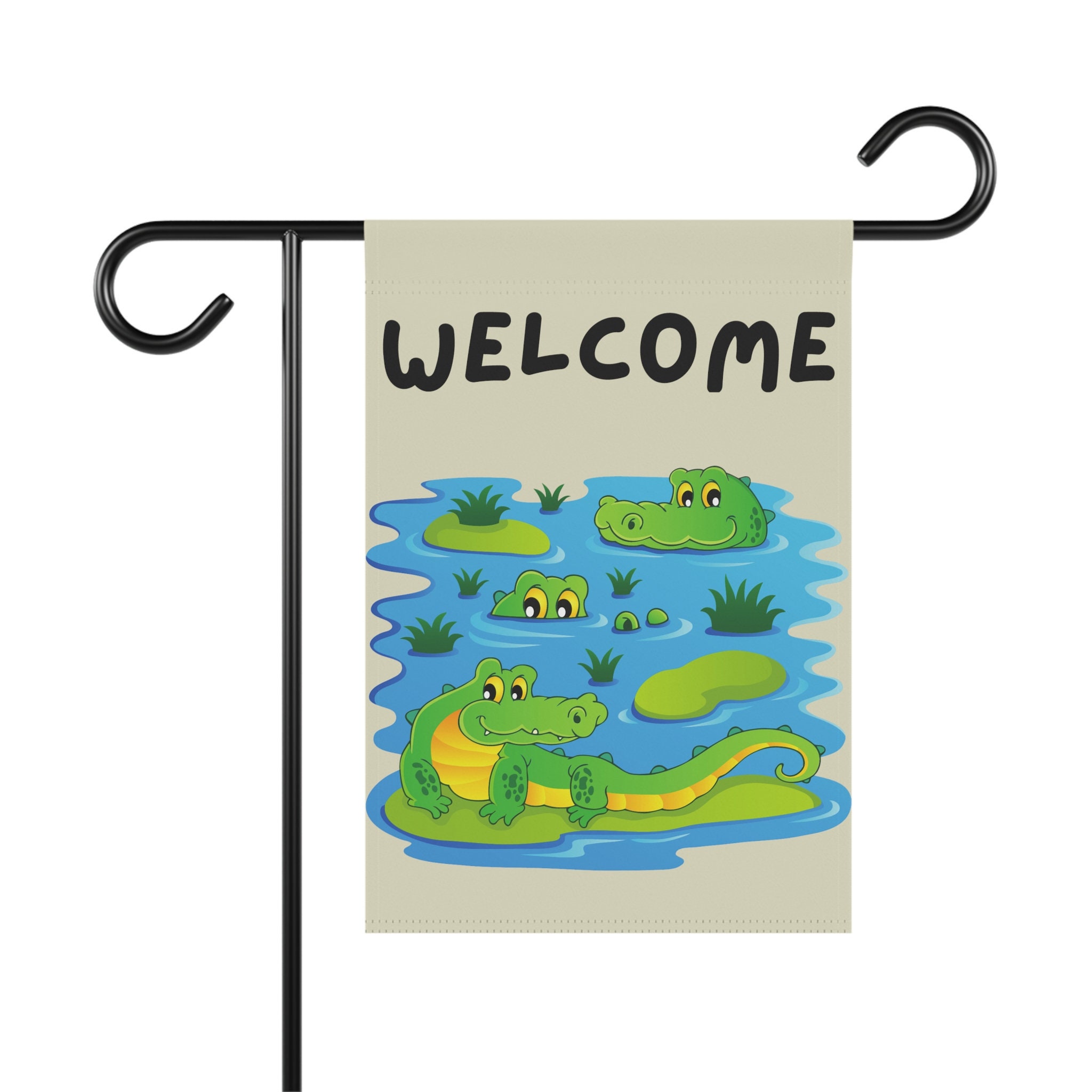 Alligators Welcome Garden Banner: Double-sided Yard Decor, Lawn Flag - Etsy