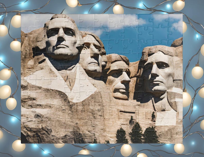 Mount Rushmore Puzzle: National Memorial Jigsaw Puzzle for Adults - Etsy