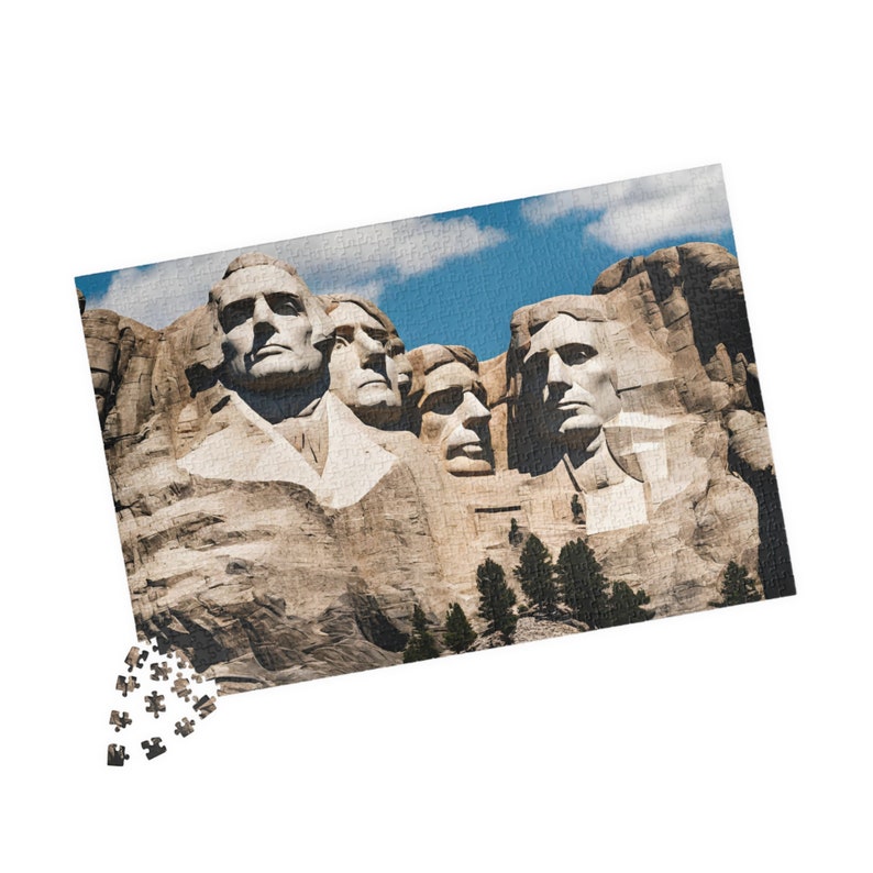 Mount Rushmore Puzzle: National Memorial Jigsaw Puzzle for Adults - Etsy