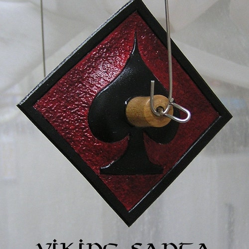 Viking Santa Drop Spindle EDS 0436 Leather Whorle - Etsy