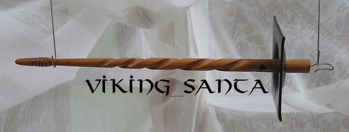 Viking Santa Drop Spindle EDS 0436 Leather Whorle - Etsy Canada