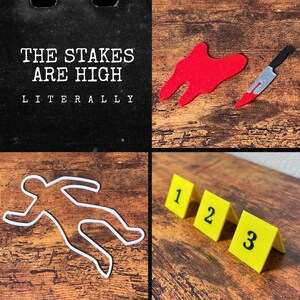 True Crime Scene Investigation Plant Stake Sets for Indoor Houseplants ...