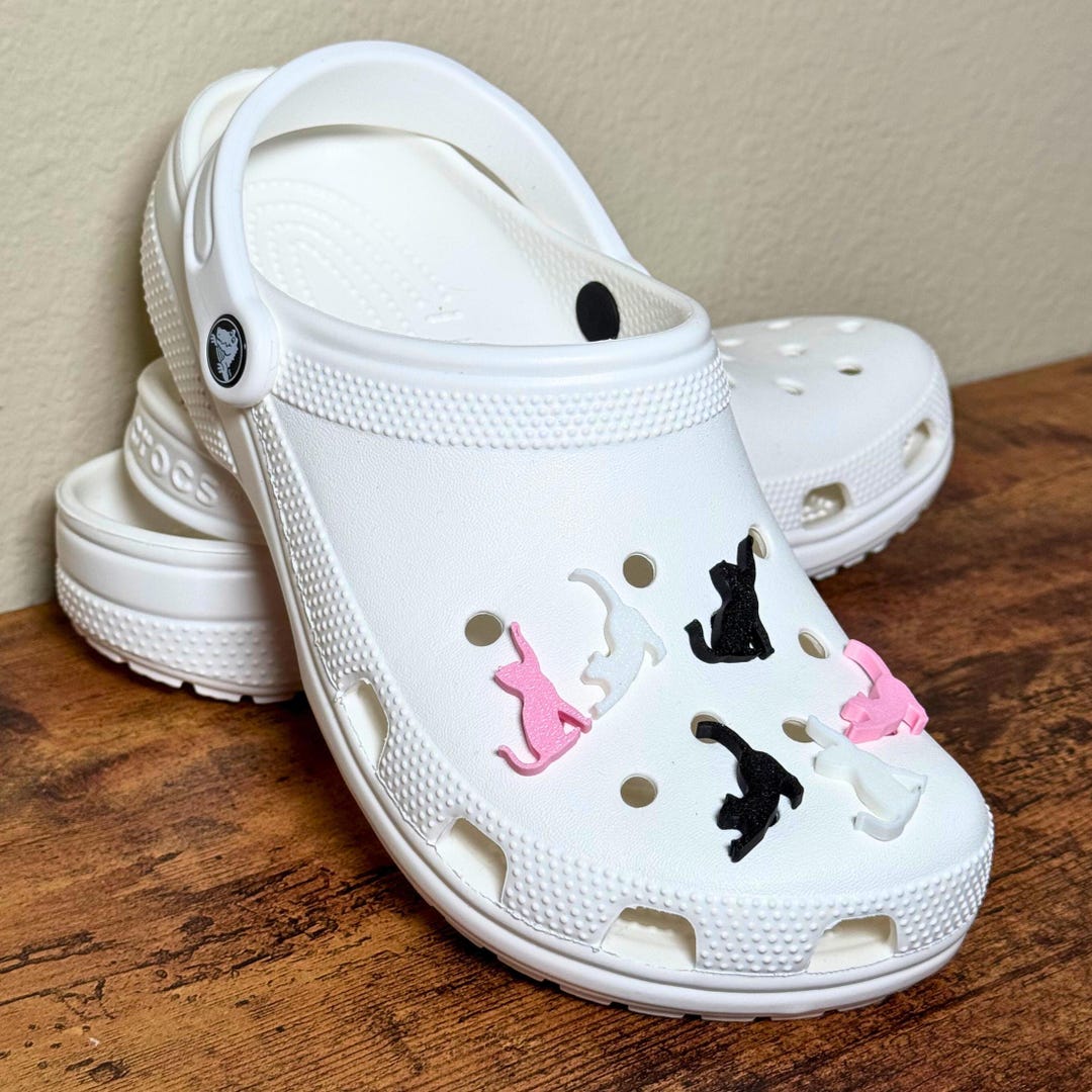 Adorable Cat Clog Charm Set of 4 - Perfect Gift for Cat Parents With ...