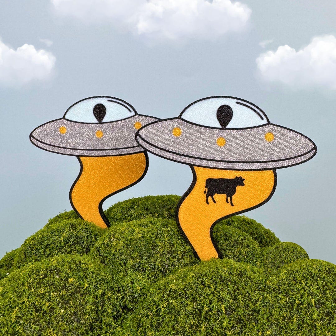 UFO Alien Plant Stakes for Indoor Houseplants - Decorative Plant ...