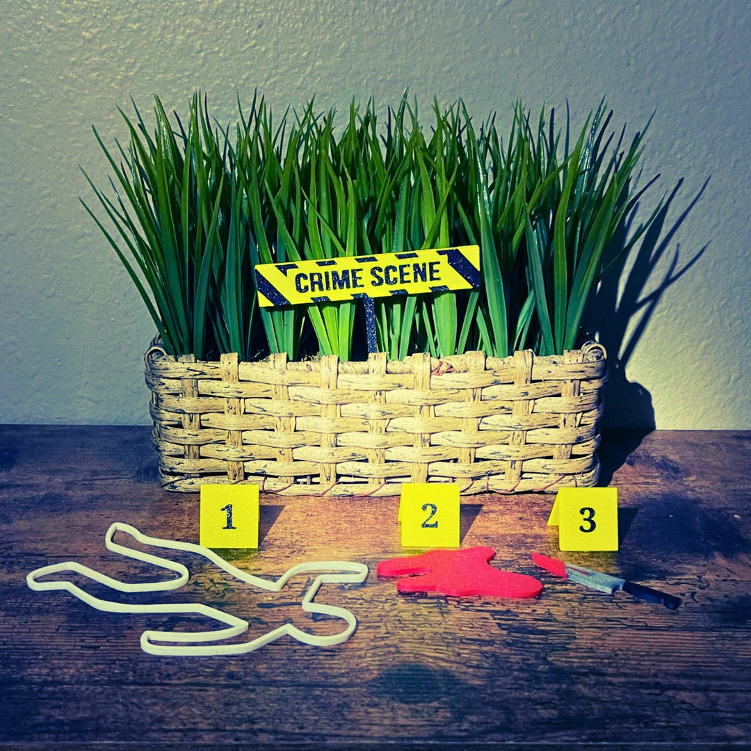 True Crime Scene Investigation Plant Stake Sets for Indoor Houseplants ...
