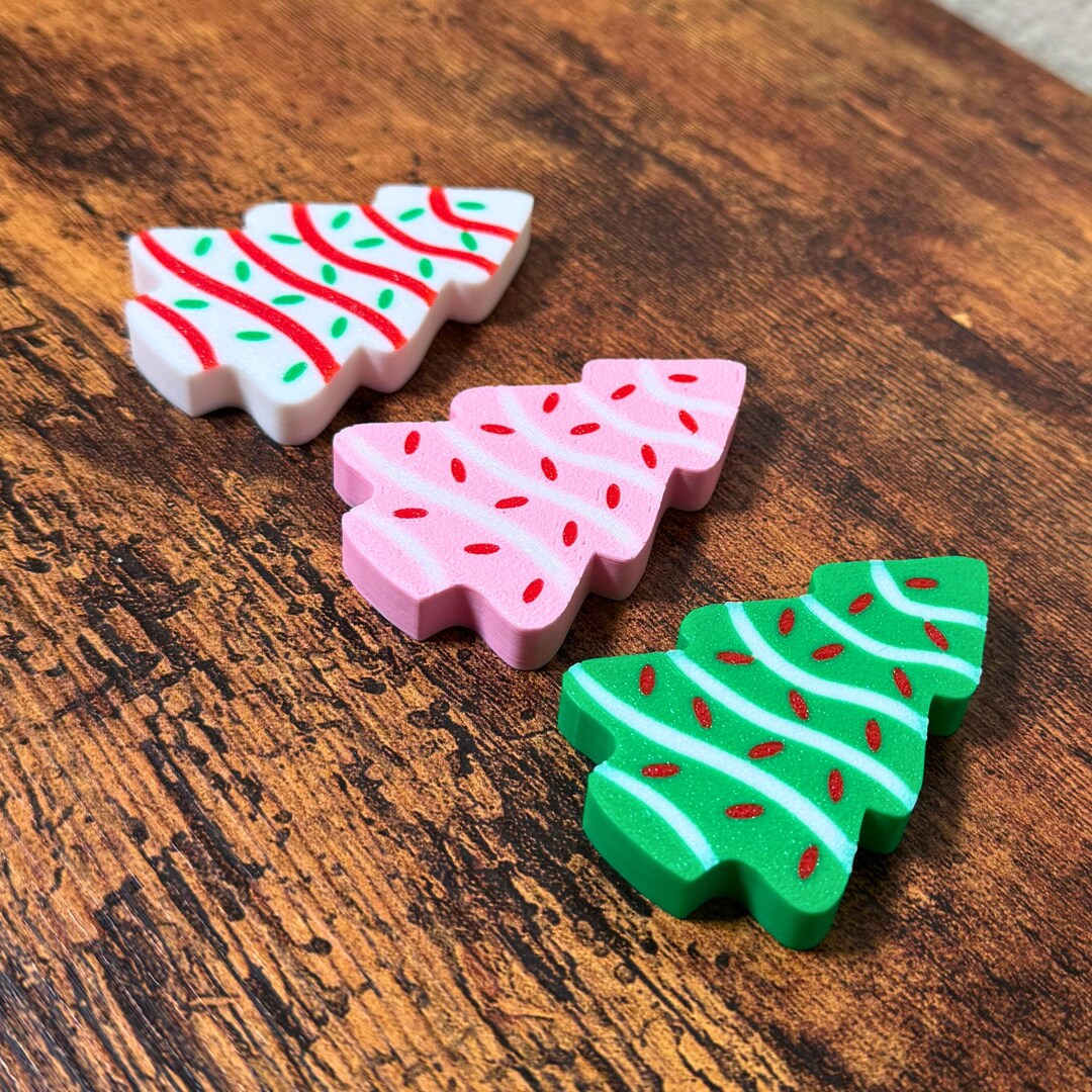 Festive Christmas Tree Fridge Magnets Sweet Winter Kitchen Decor Unique ...