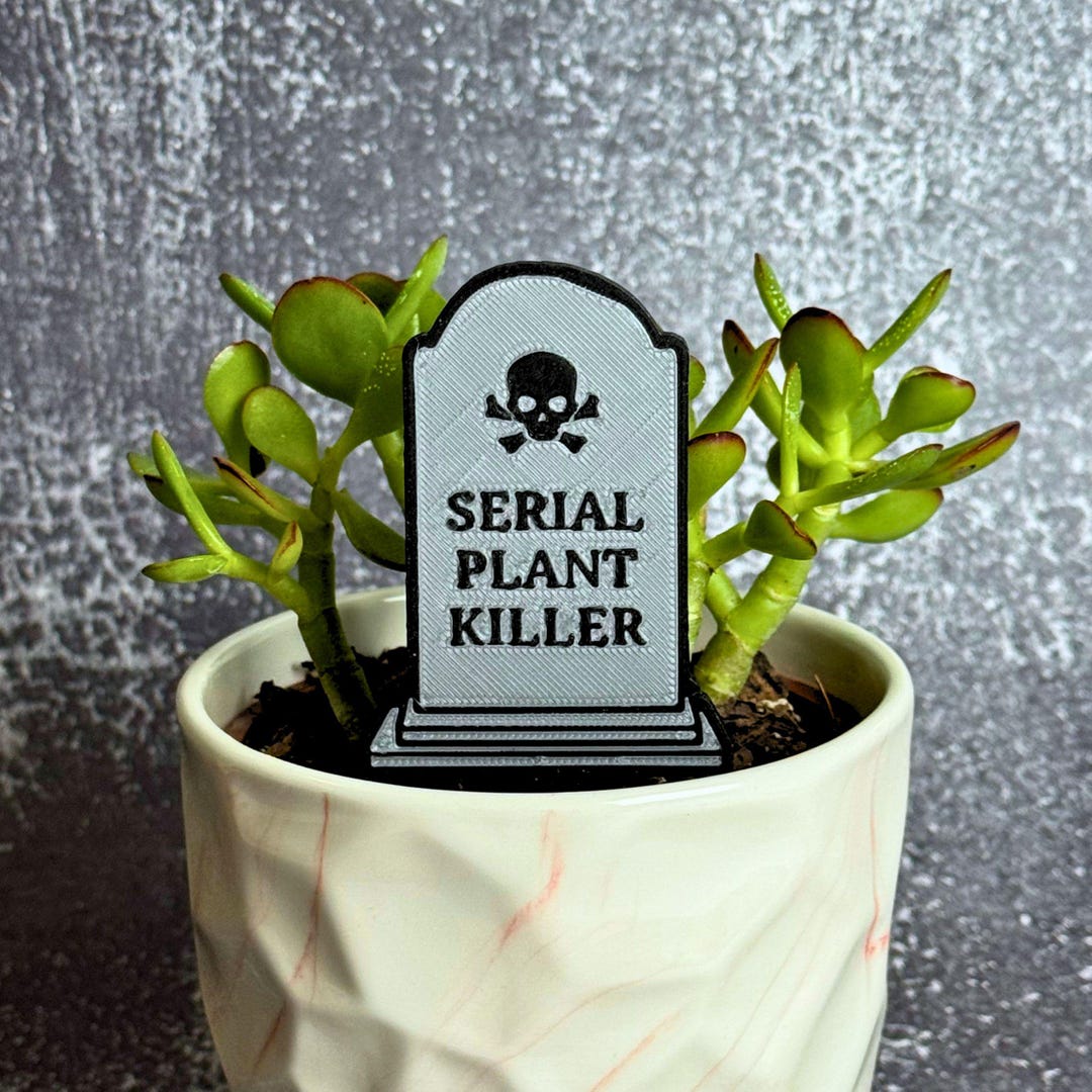 Serial Plant Killer Plant Stake for Houseplants - Funny & Sarcastic ...