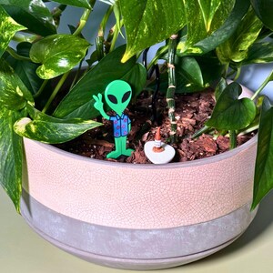 Alien Plant Stakes for Houseplants - Funny Home & Office Decor Gift for ...