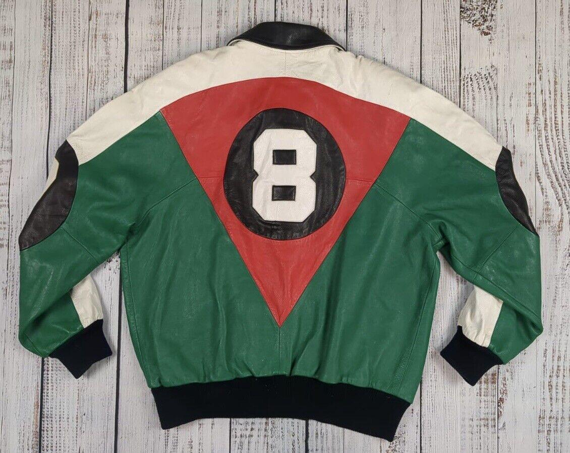 8-ball Pool Genuine Leather Jacket - Hand Made - Etsy