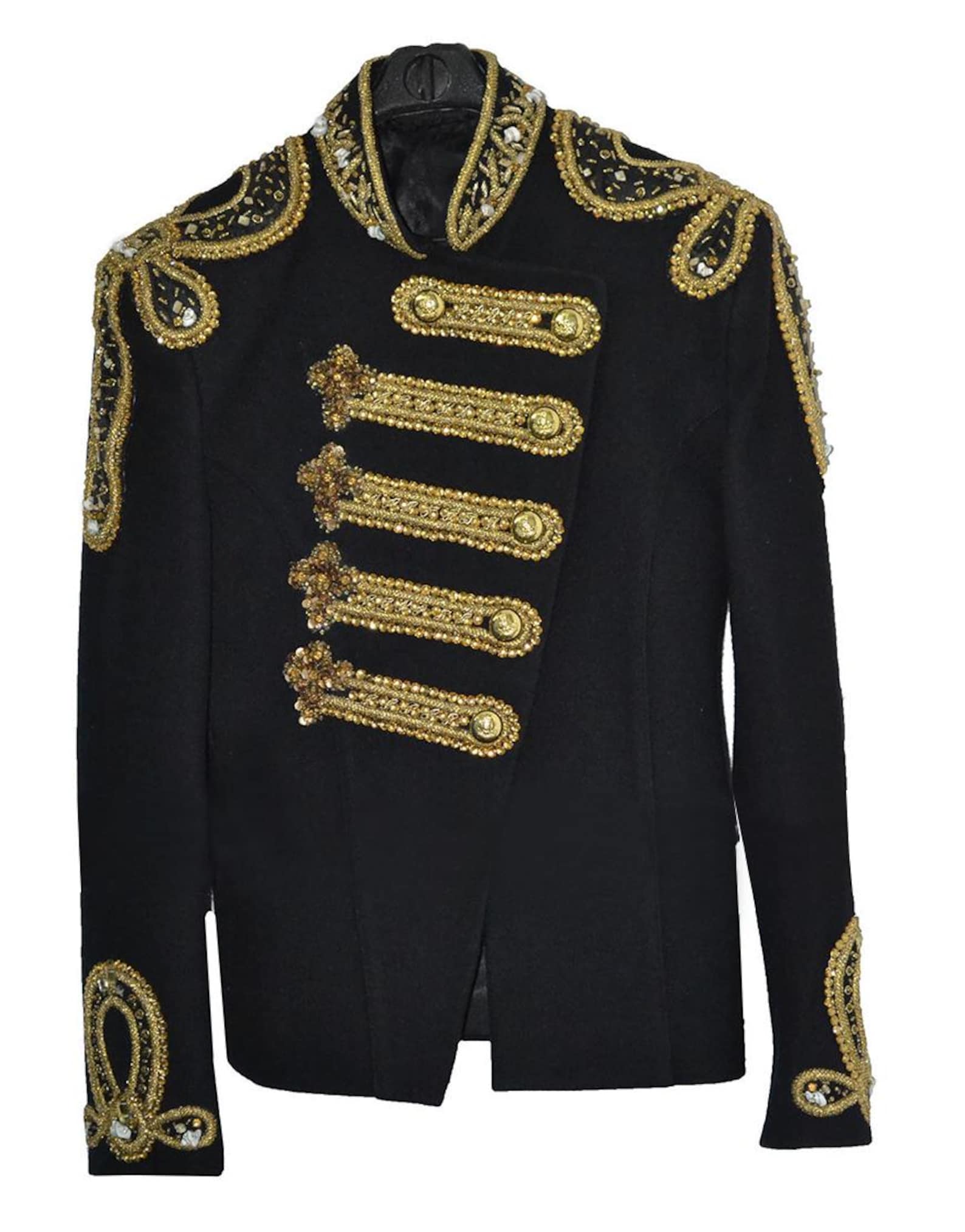 Michael Jackson Balmain Golden Jacket - Hand Made Customized Jacket - Etsy