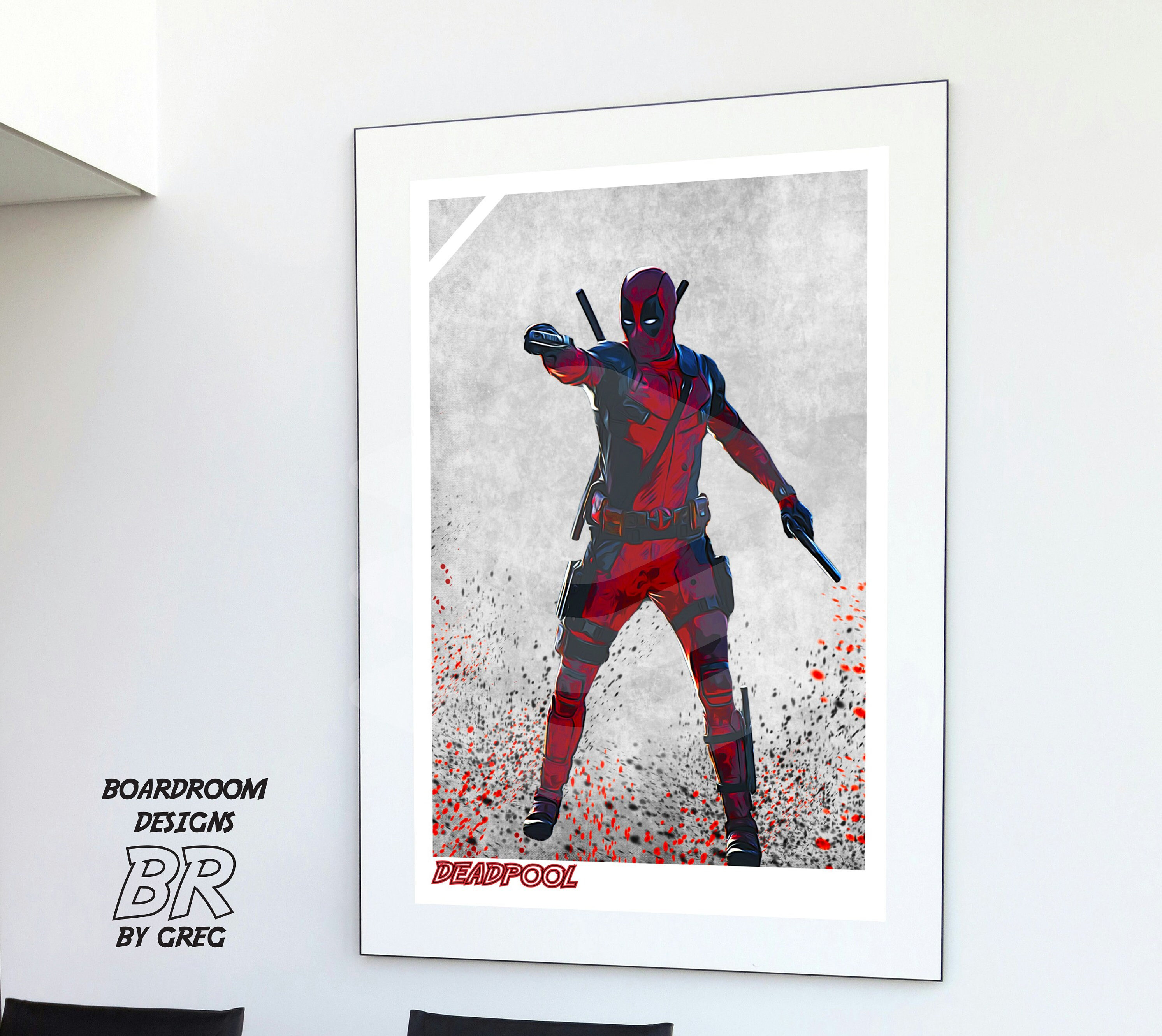 Deadpool Inspired Poster, Deadpool, Superhero, Villian, Movie, Wall ...
