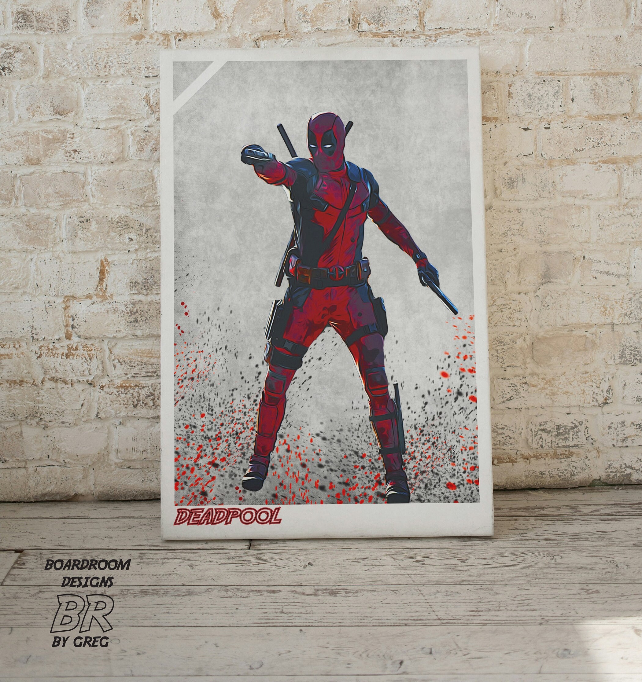 Deadpool Inspired Poster, Deadpool, Superhero, Villian, Movie, Wall ...