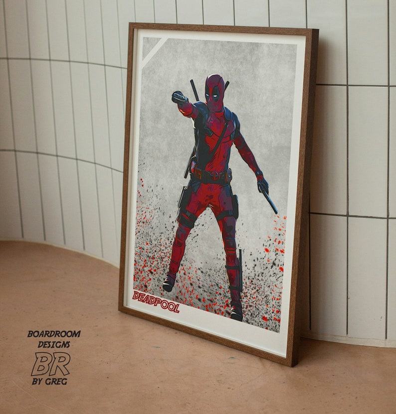 Deadpool Inspired Poster, Deadpool, Superhero, Villian, Movie, Wall ...
