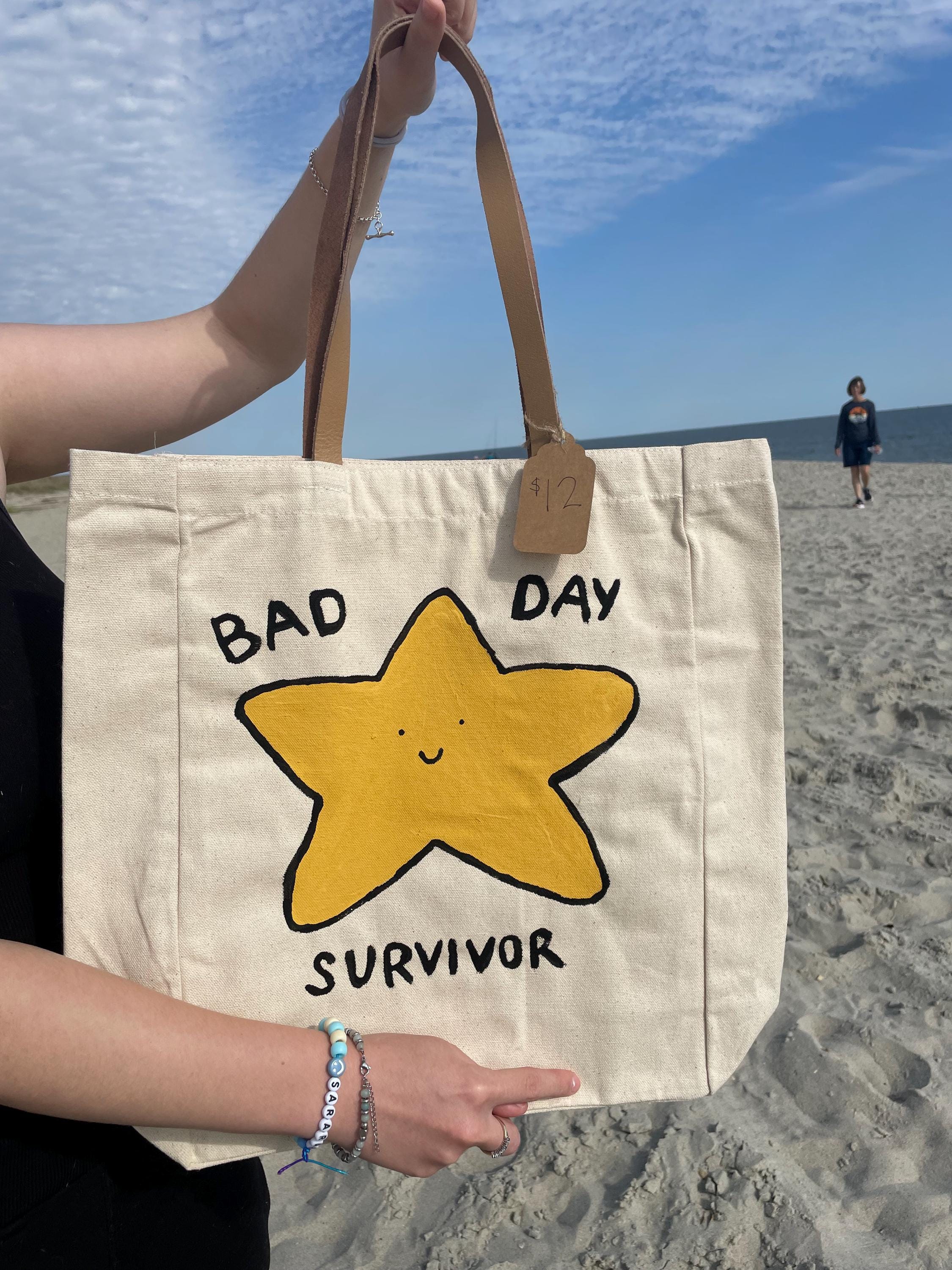 Tote Bag, Mental Health Tote Bag, Hand Painted Tote Bag - Etsy