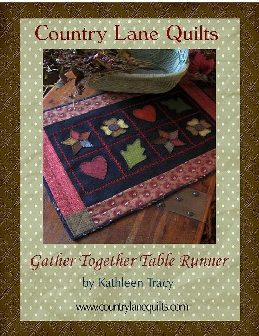 Primitive Wool Runner Pattern Gather Together Wool Table Runner - Etsy
