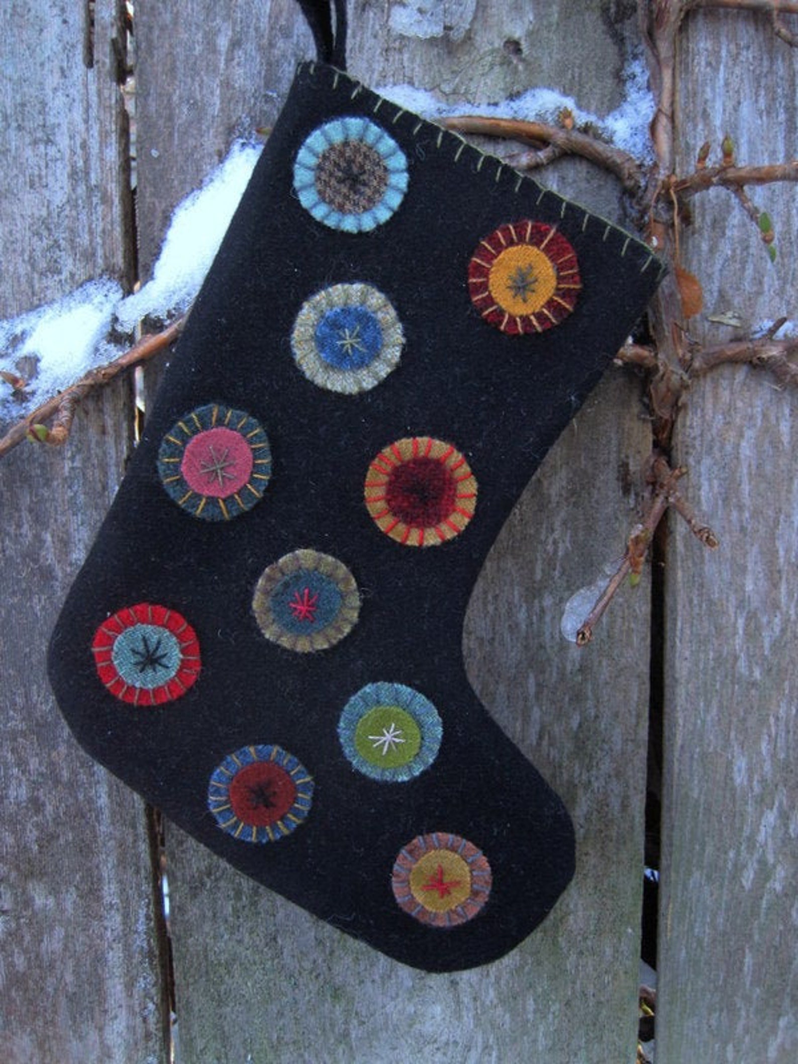 Wool Mini Christmas Tree Stocking Pattern - Etsy