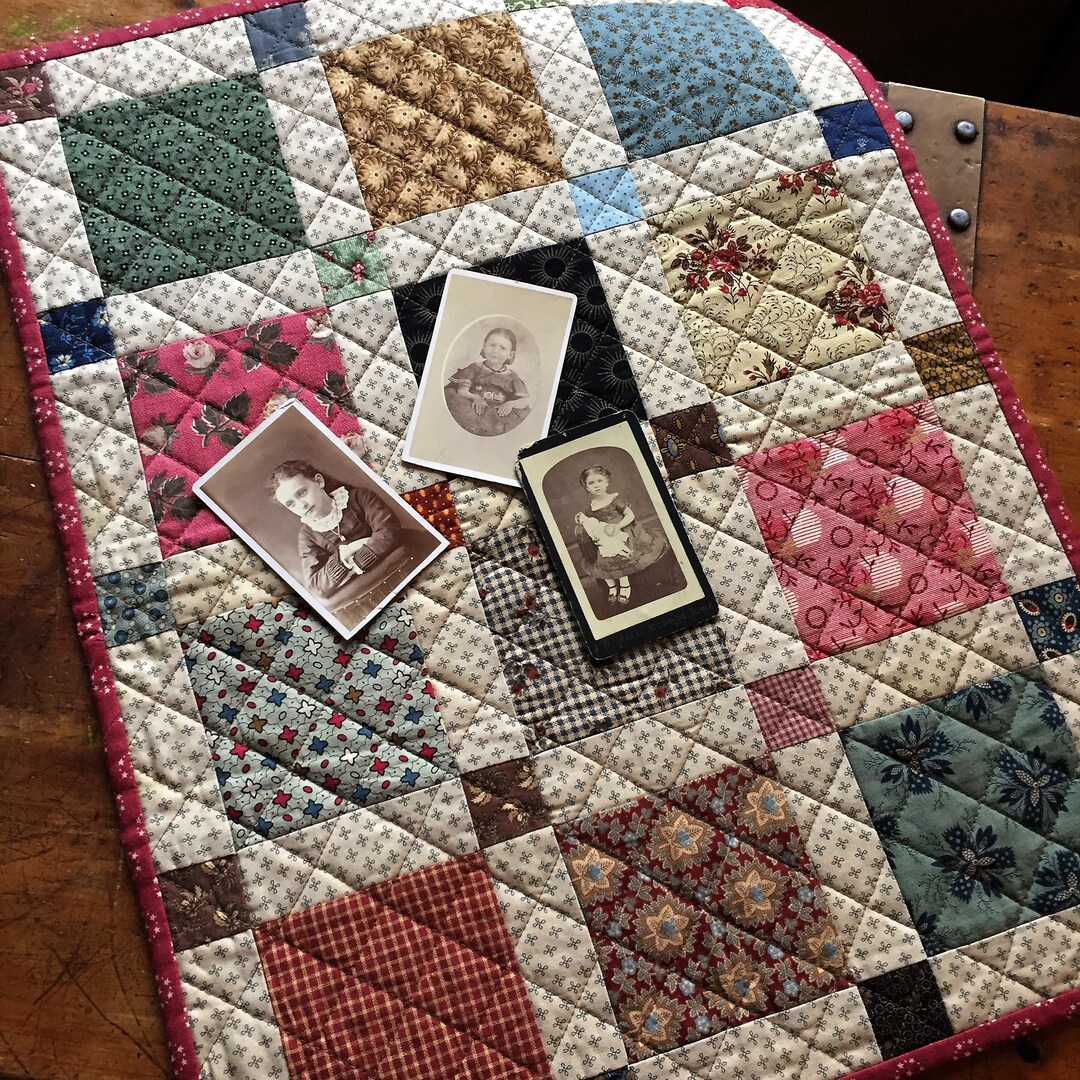 Civil War Scrap Squares Doll Quilt - Easy Quilt Pattern - Etsy