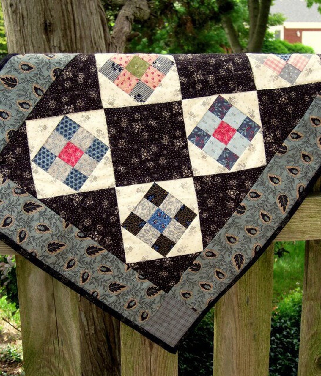 Small Quilt Pattern - Simple Nine-patch Doll Quilt - Etsy