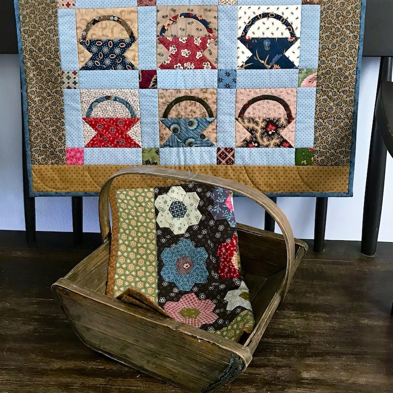Antique Quilt Baskets - Etsy