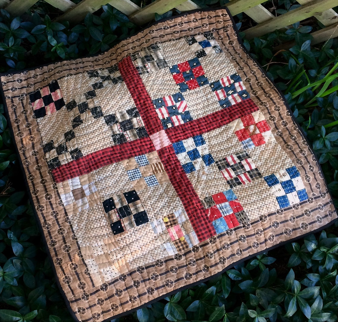 Civil War Type Quilt Pattern - Antique Nine-patch Quilt - Etsy