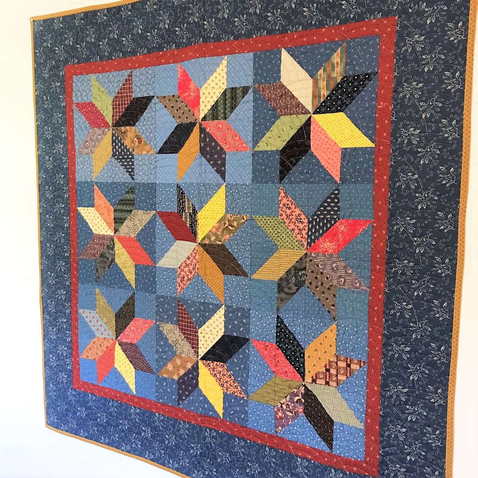 Scrappy Stars Quilt Pattern - Civil War Stars Wall Quilt - Etsy