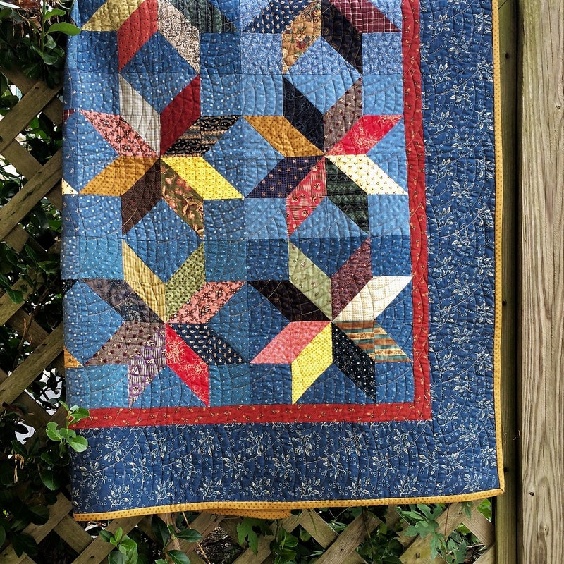 Scrappy Star Quilt - Etsy