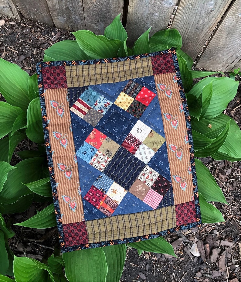 Easy Doll Quilt Pattern Scrappy Four-patch Quilt - Etsy