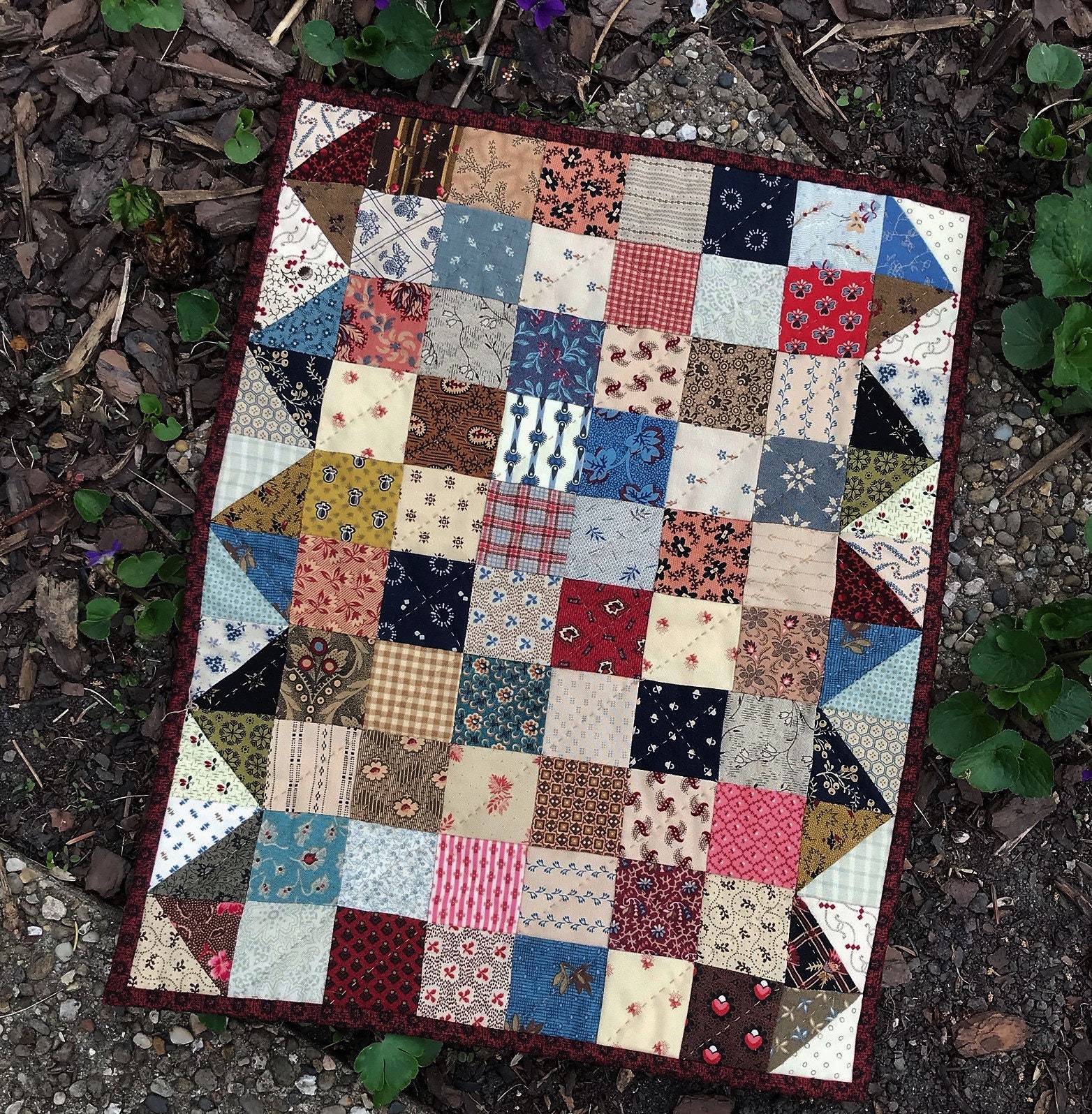 Easy Doll Quilt Pattern Simple One-patch Doll Quilt - Etsy UK