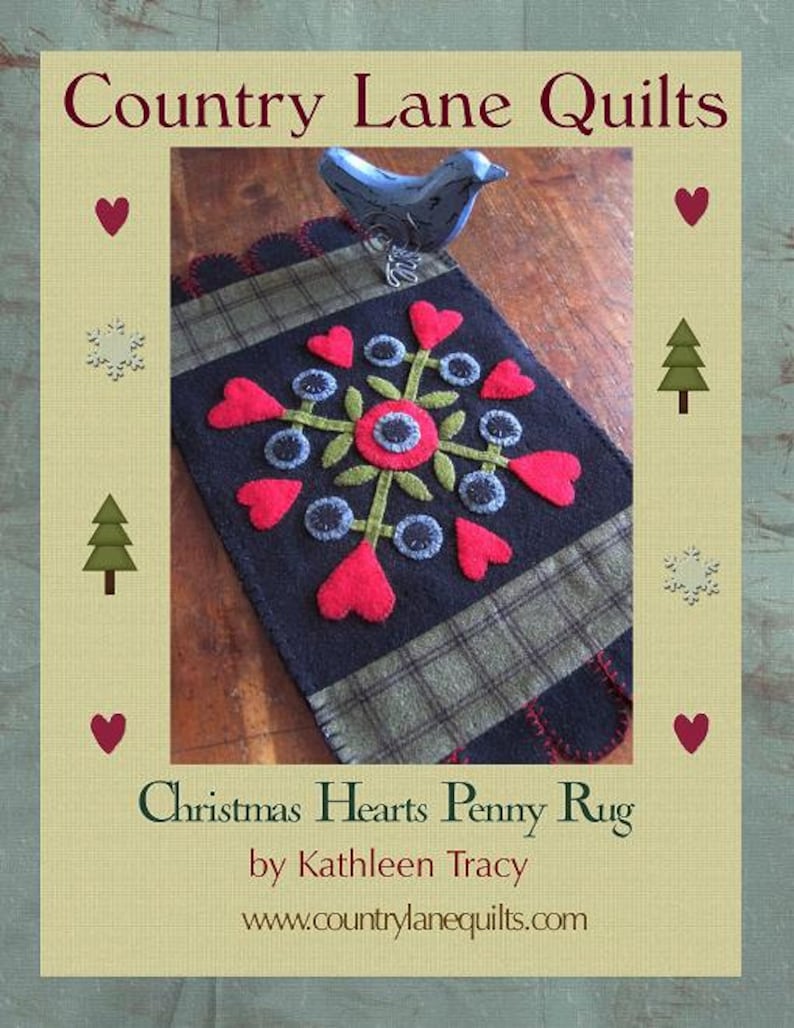 Wool Pattern Penny Rug Pattern - Etsy