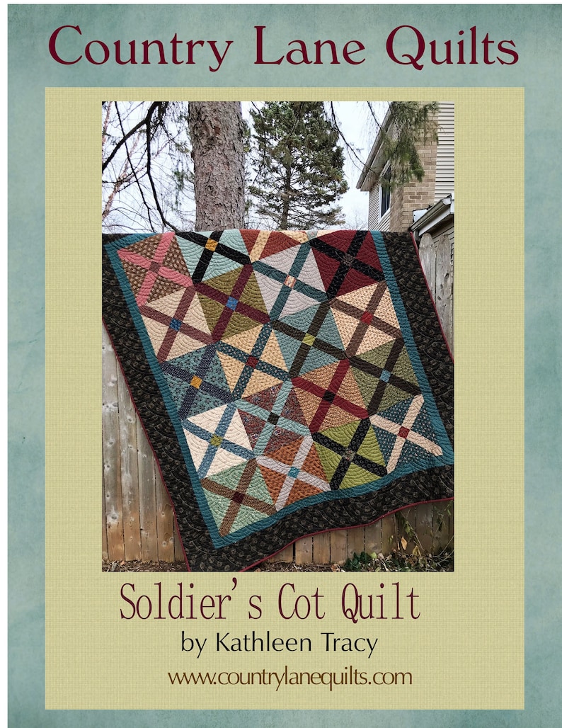 Civil War Soldier's Cot Quilt - Easy X Quilt Pattern - Etsy