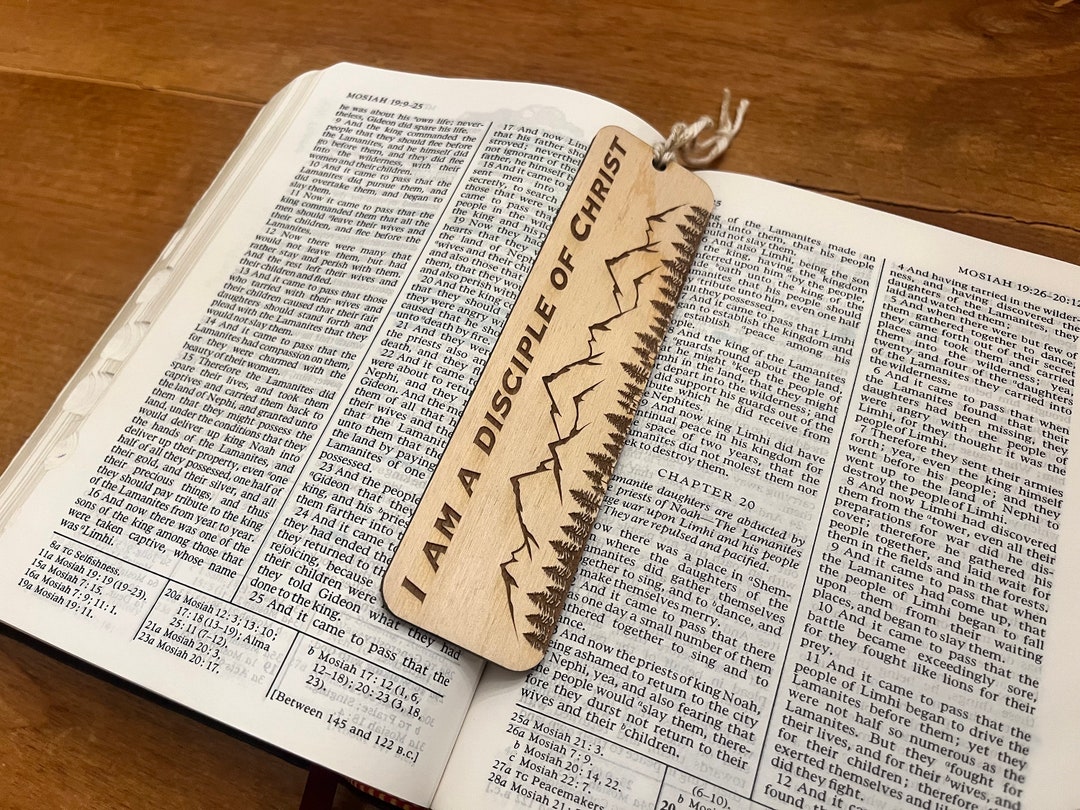 Wooden Bookmark, Custom Engraving, Reader Gift, LDS Youth Theme, Church ...