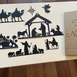 Nativity Shadow Puppet Theater: Christmas Story Puppets - Etsy