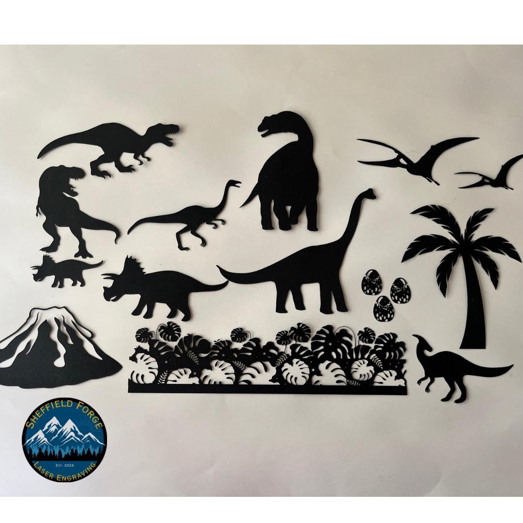 Dinosaur Shadow Puppets: Jurassic Era Storytelling Set - Etsy