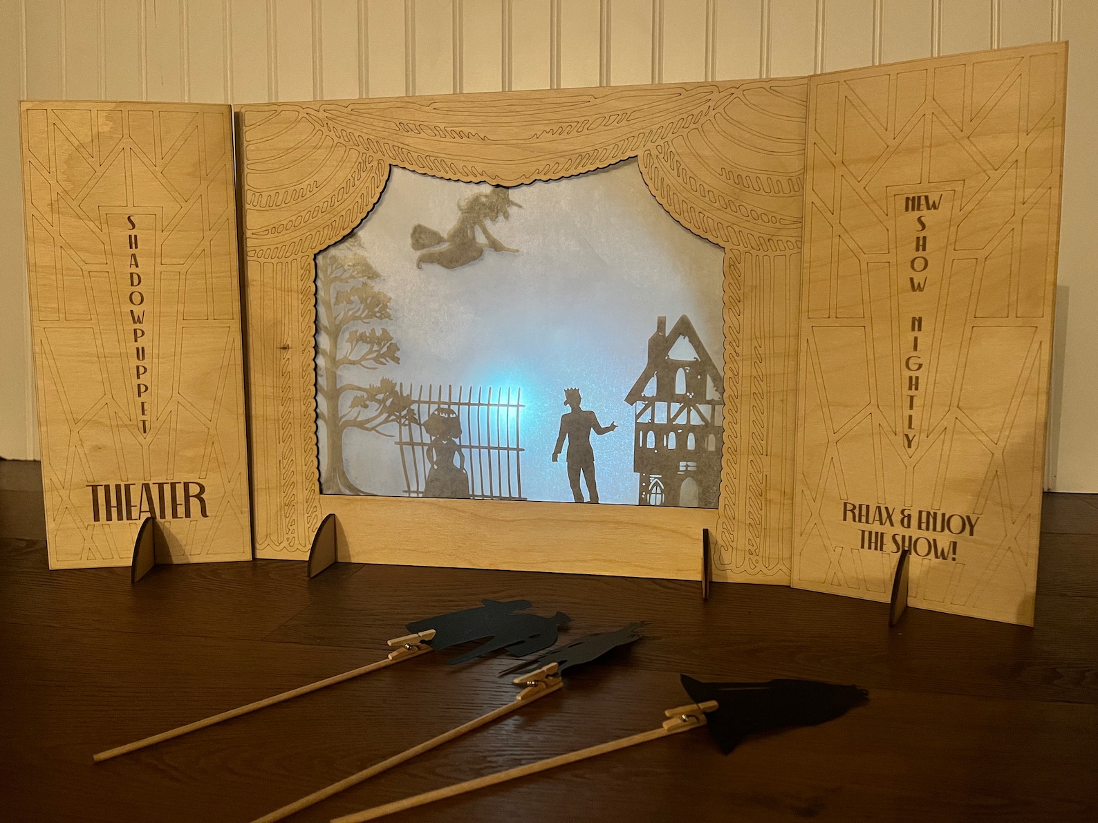 Shadow Puppet Theater: Storytelling Family Game With Puppets - Etsy