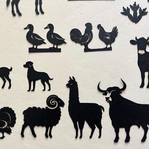 Farm Animal Shadow Puppets: Barnyard Story Time Theater - Etsy