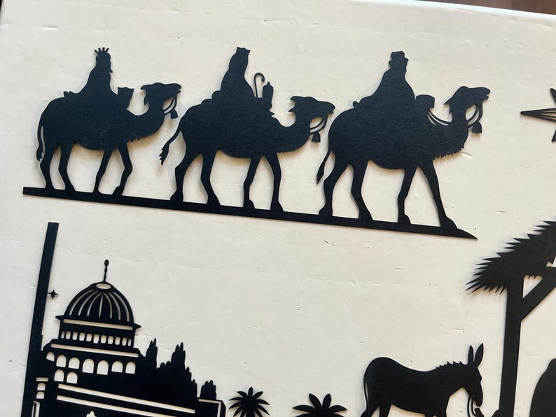 Nativity Shadow Puppet Theater: Christmas Story Puppets - Etsy