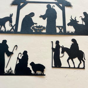 Nativity Shadow Puppet Theater: Christmas Story Puppets - Etsy