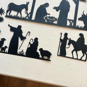 Nativity Shadow Puppet Theater: Christmas Story Puppets - Etsy